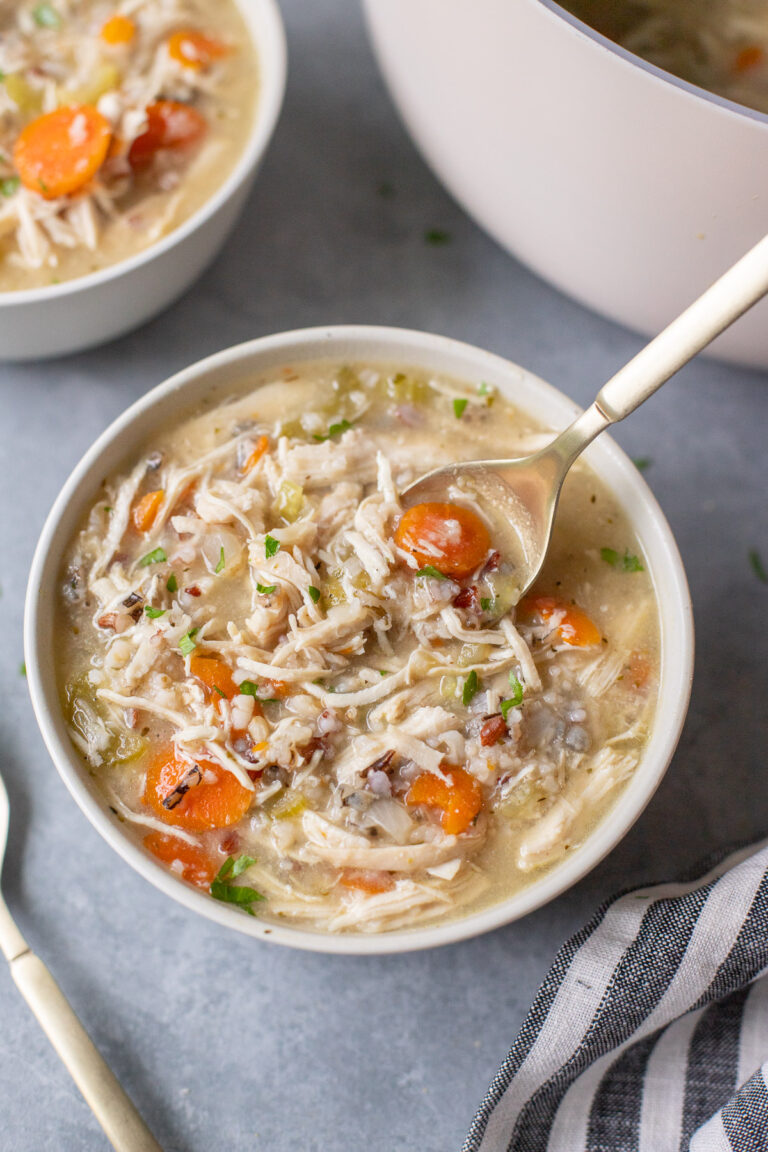 Wild Rice Chicken Soup | The Clean Eating Couple