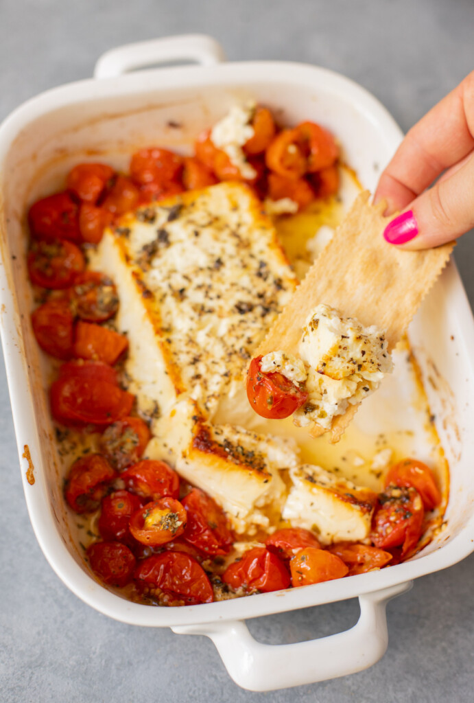Baked Feta Cheese Dip Recipe - The Clean Eating Couple