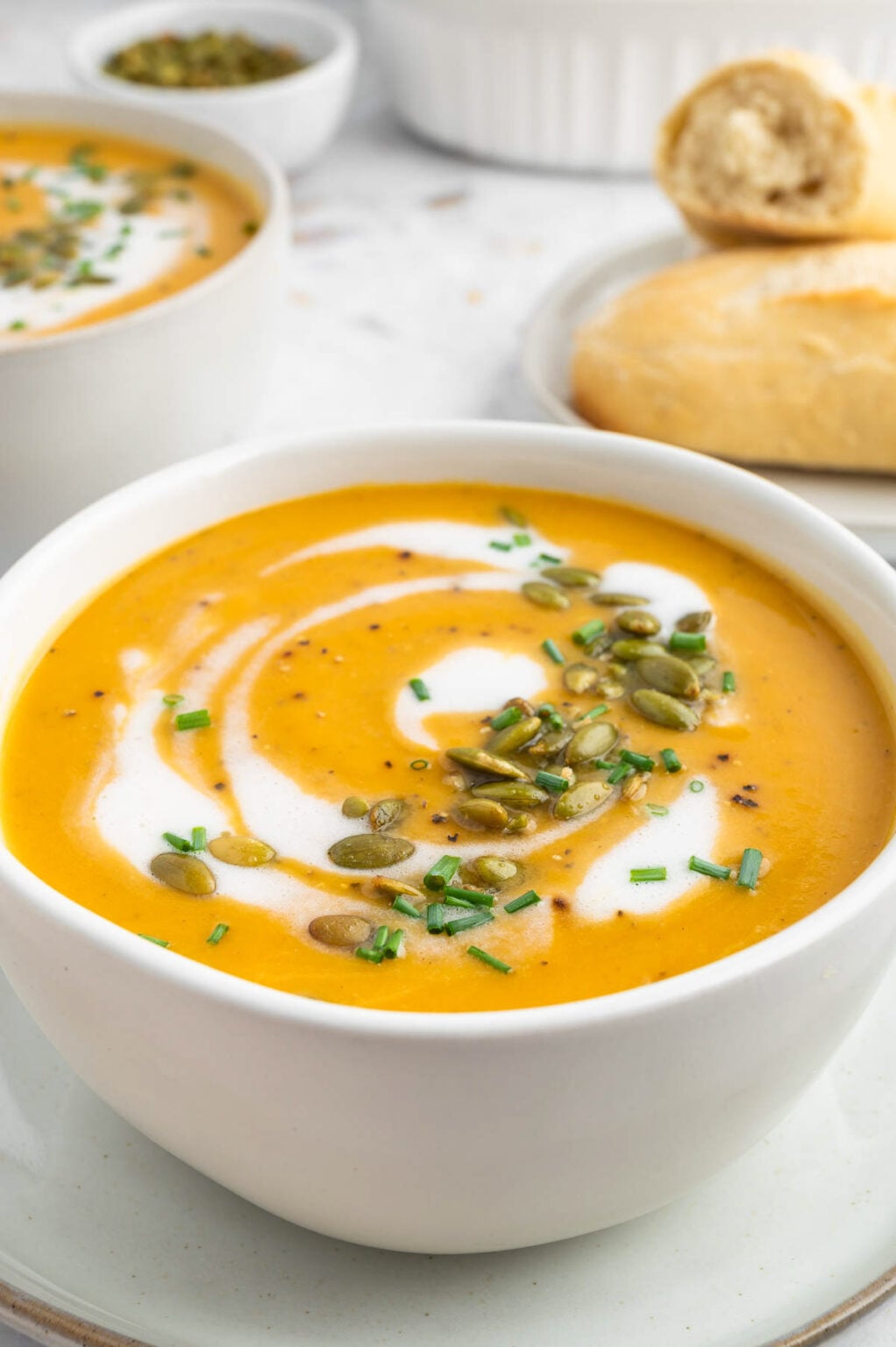 Instant Pot Butternut Squash Soup | The Clean Eating Couple