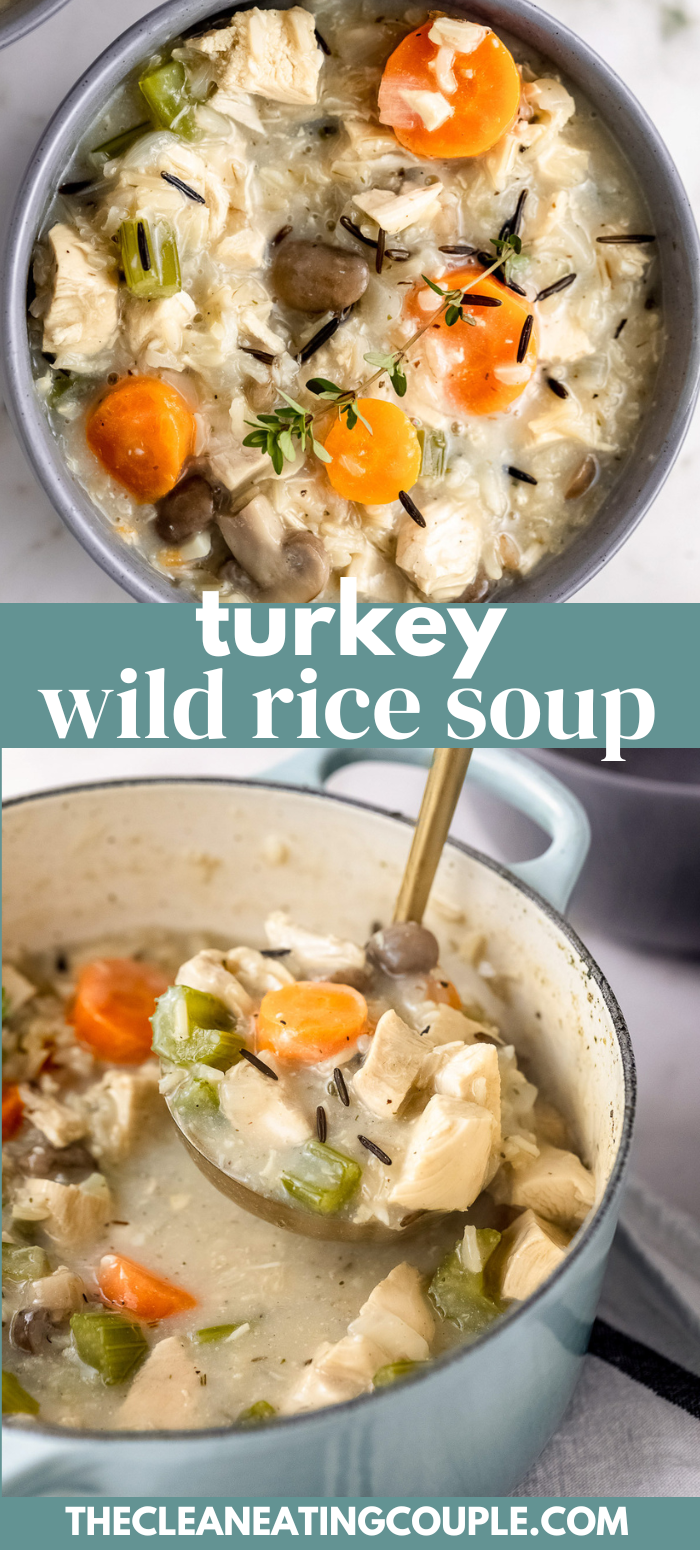 Turkey Wild Rice Soup | The Clean Eating Couple