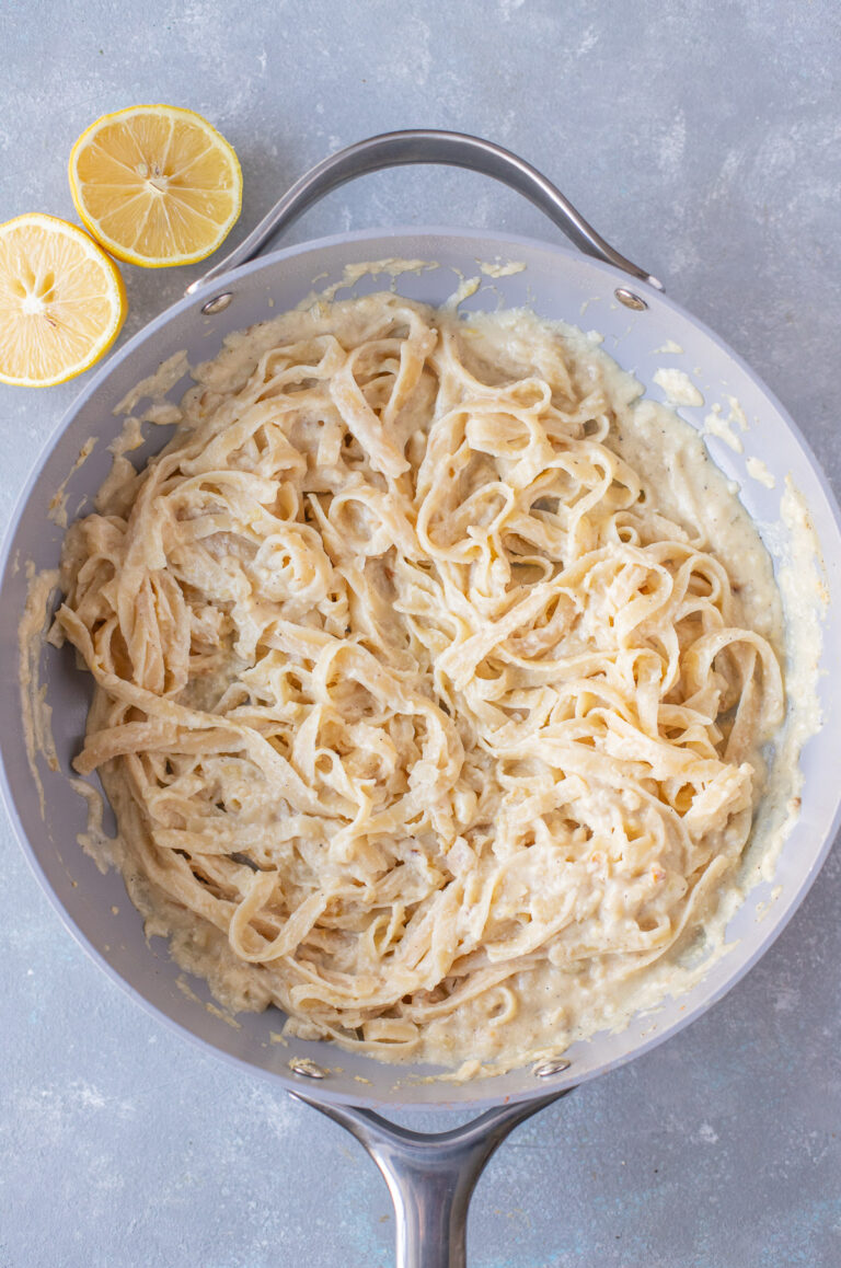 Creamy Lemon Pasta Recipe | The Clean Eating Couple