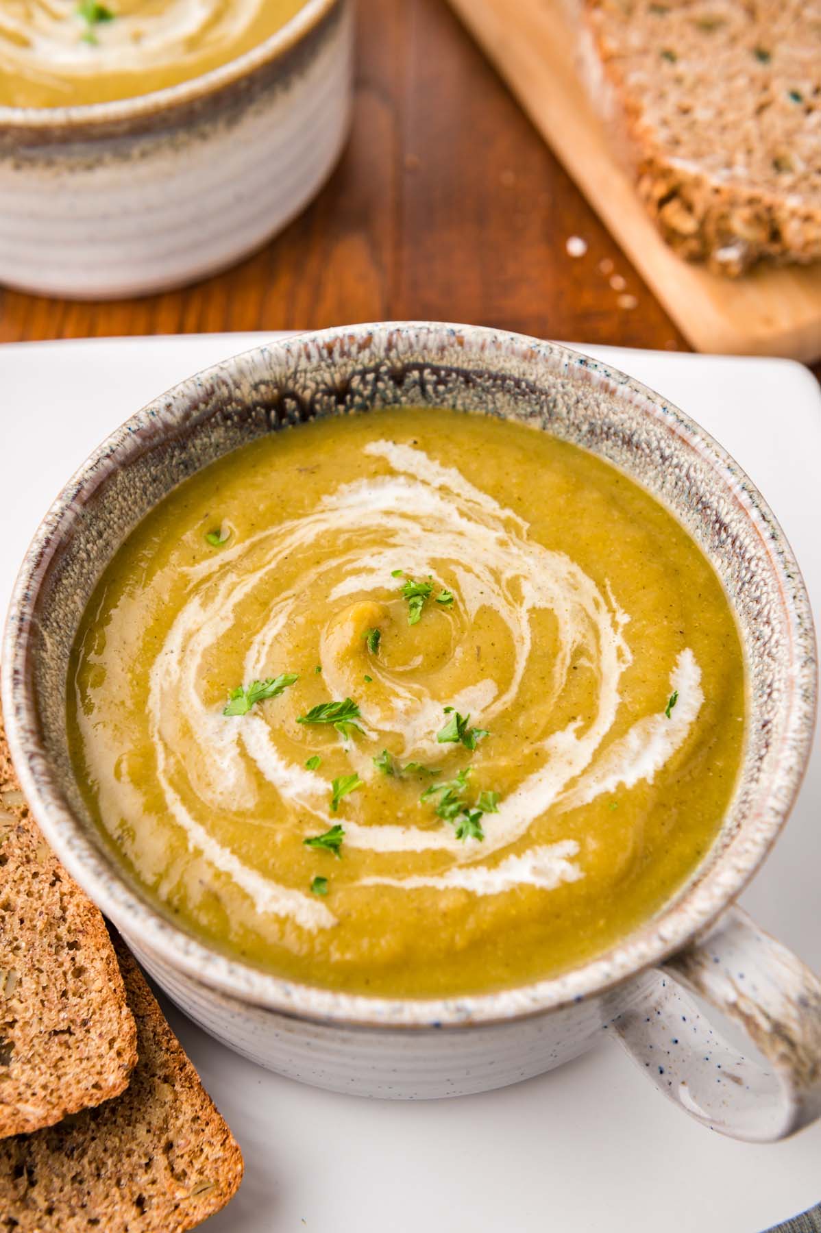 Creamy Vegetable Soup Recipe | The Clean Eating Couple