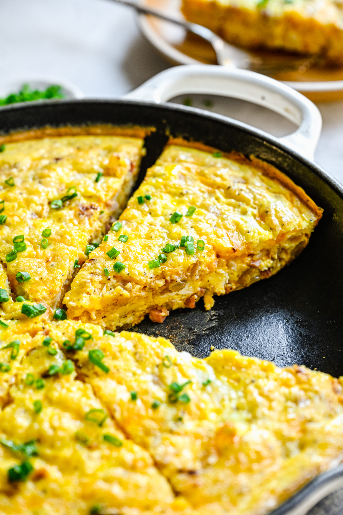 Keto Ham and Cheese Frittata Recipe | The Clean Eating Couple