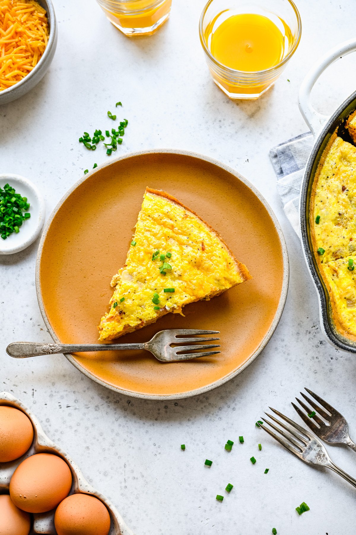 Keto Ham and Cheese Frittata Recipe | The Clean Eating Couple