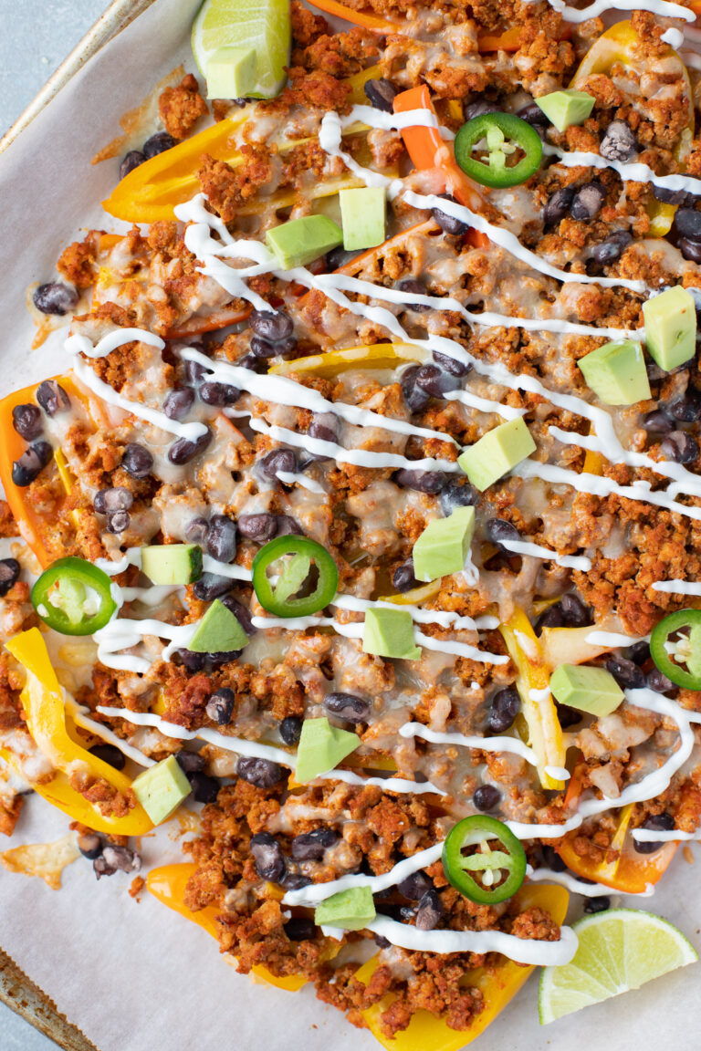Bell Pepper Nachos | The Clean Eating Couple