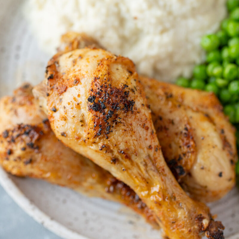 Oven Baked Chicken Legs | The Clean Eating Couple