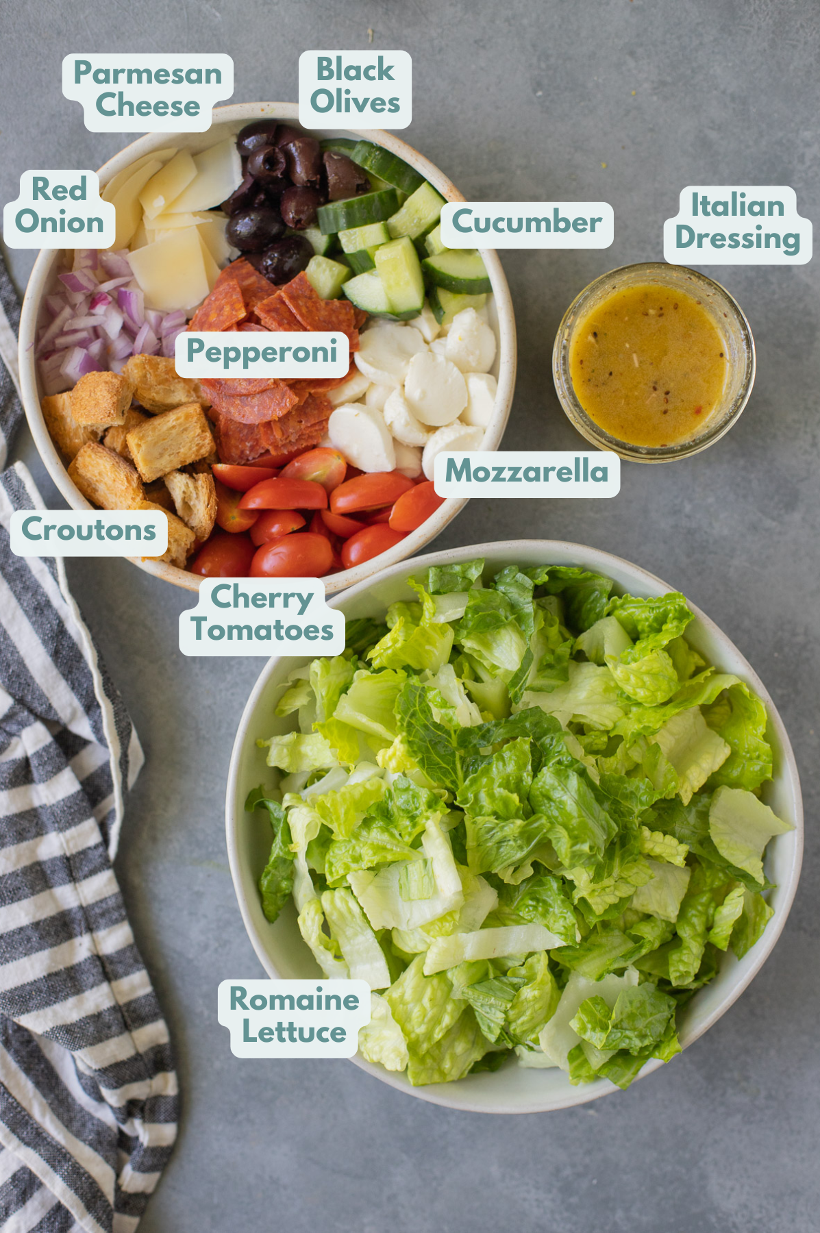 Italian Chopped Salad Recipe | The Clean Eating Couple