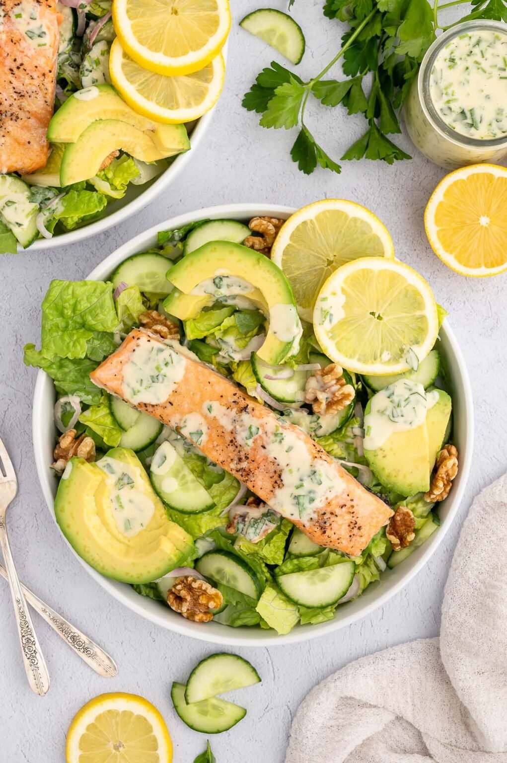 BEST Salmon Salad Recipe - The Clean Eating Couple