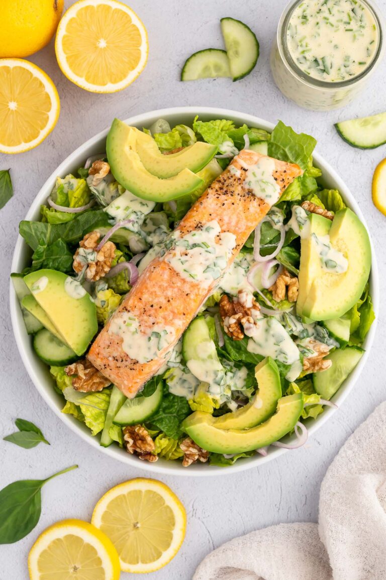 BEST Salmon Salad Recipe - The Clean Eating Couple