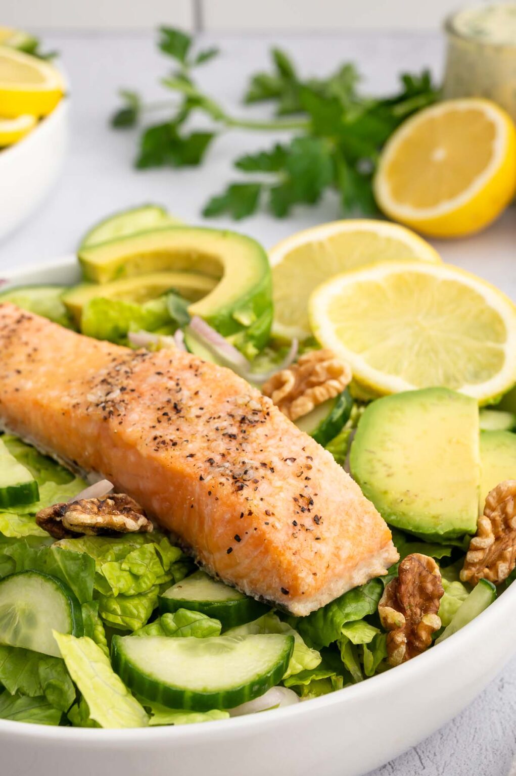 BEST Salmon Salad Recipe - The Clean Eating Couple