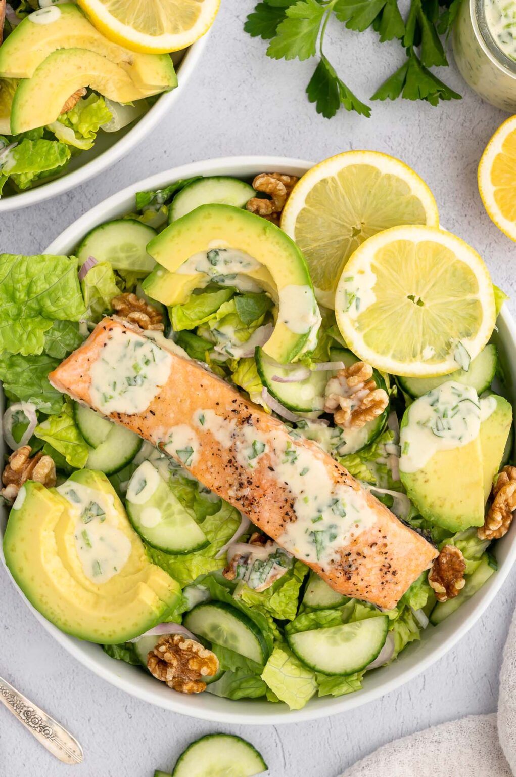 BEST Salmon Salad Recipe - The Clean Eating Couple