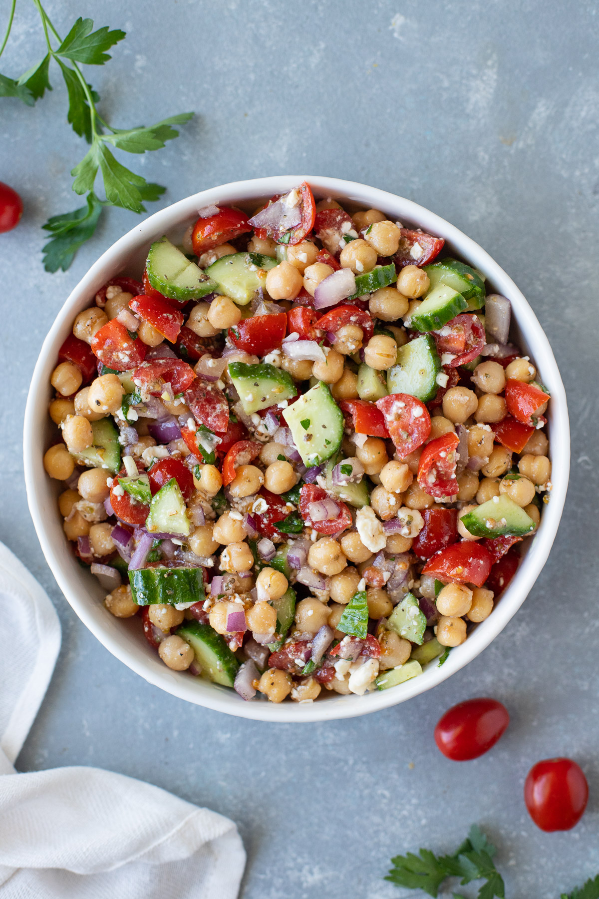 Chickpea Salad Recipe | The Clean Eating Couple