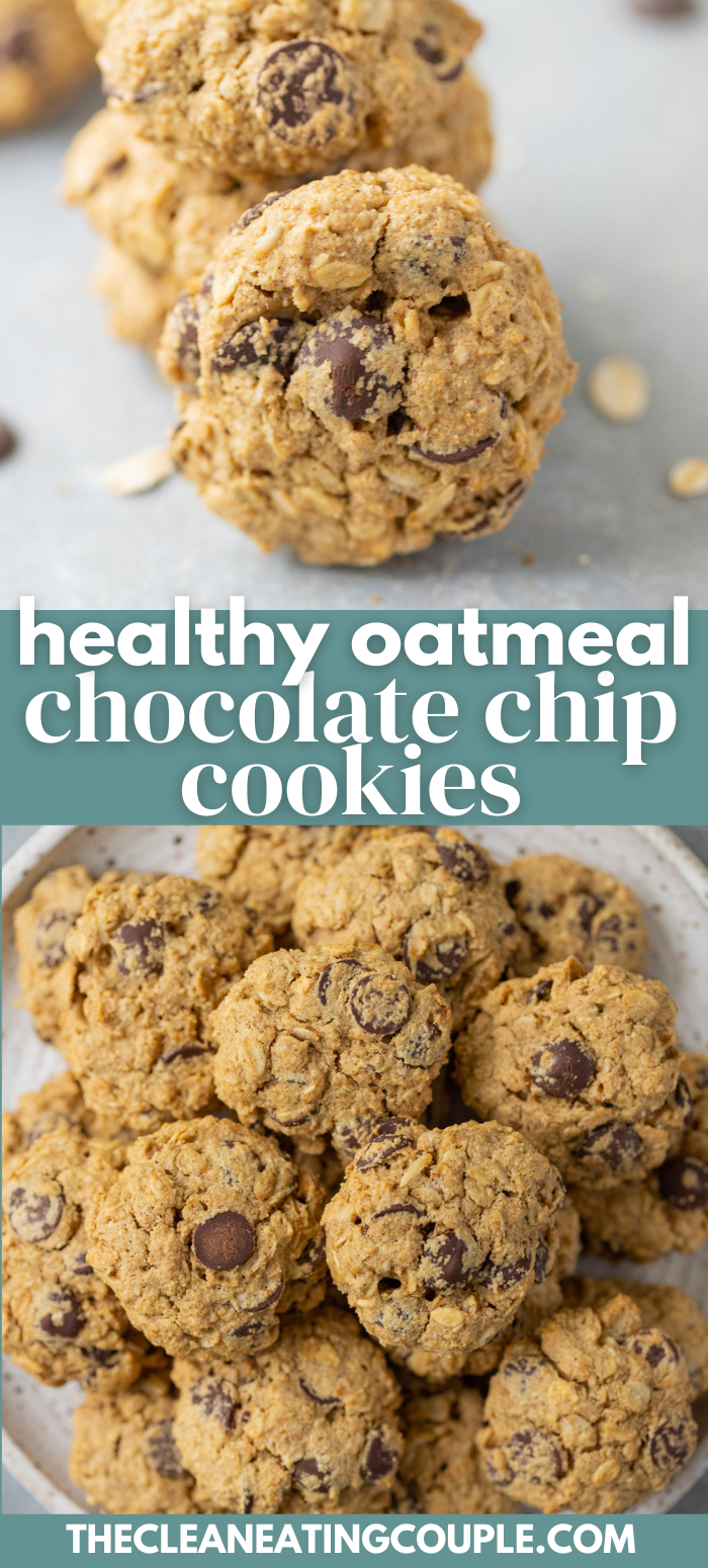 Healthy Oatmeal Chocolate Chip Cookies | The Clean Eating Couple