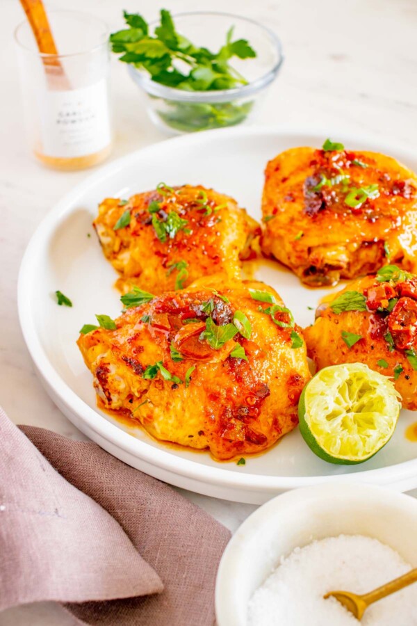 Honey Chipotle Chicken Thighs | The Clean Eating Couple