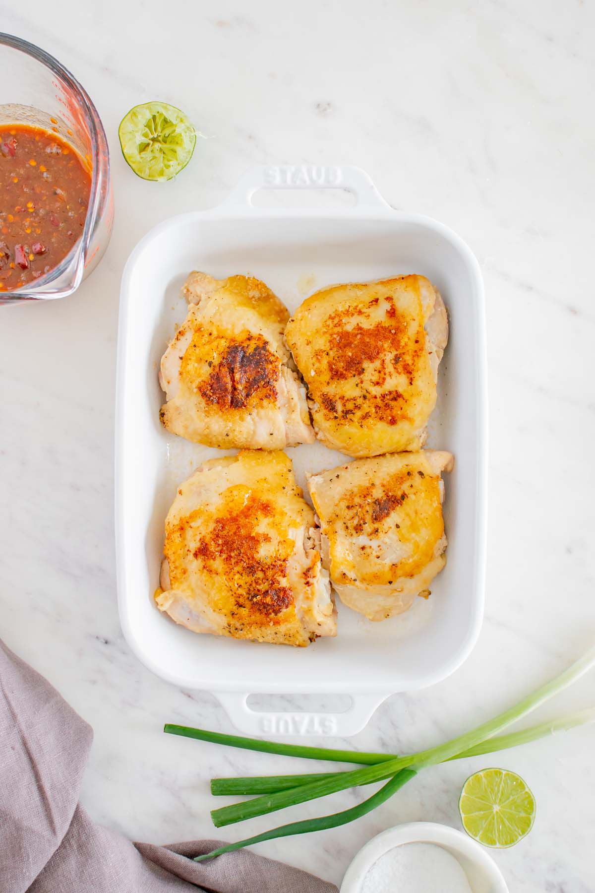 Honey Chipotle Chicken Thighs | The Clean Eating Couple