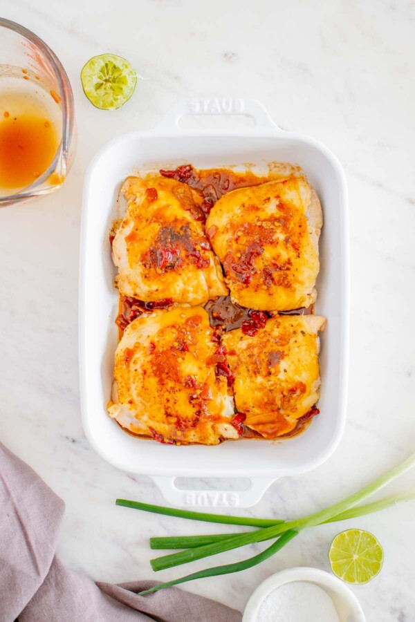Honey Chipotle Chicken Thighs | The Clean Eating Couple