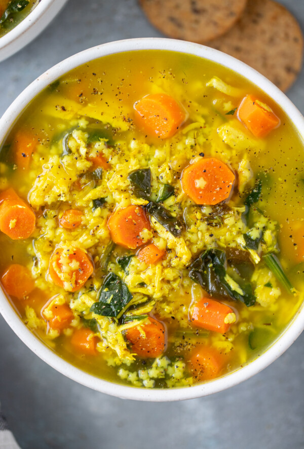 Easy Chicken Pastina Soup | The Clean Eating Couple