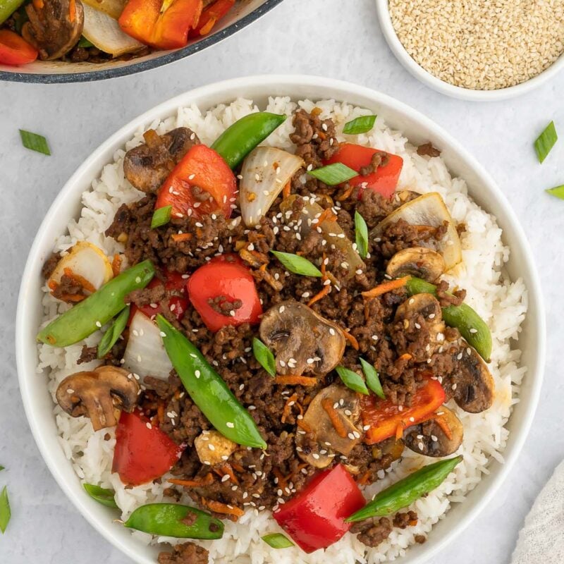 Healthy Ground Beef Stir Fry | The Clean Eating Couple