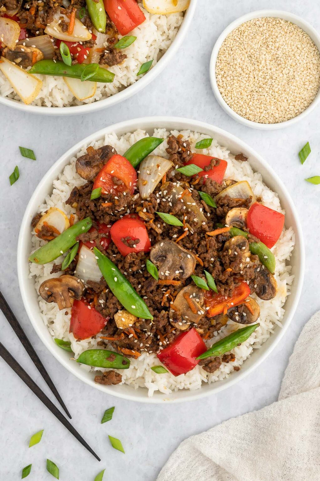 Healthy Ground Beef Stir Fry | The Clean Eating Couple