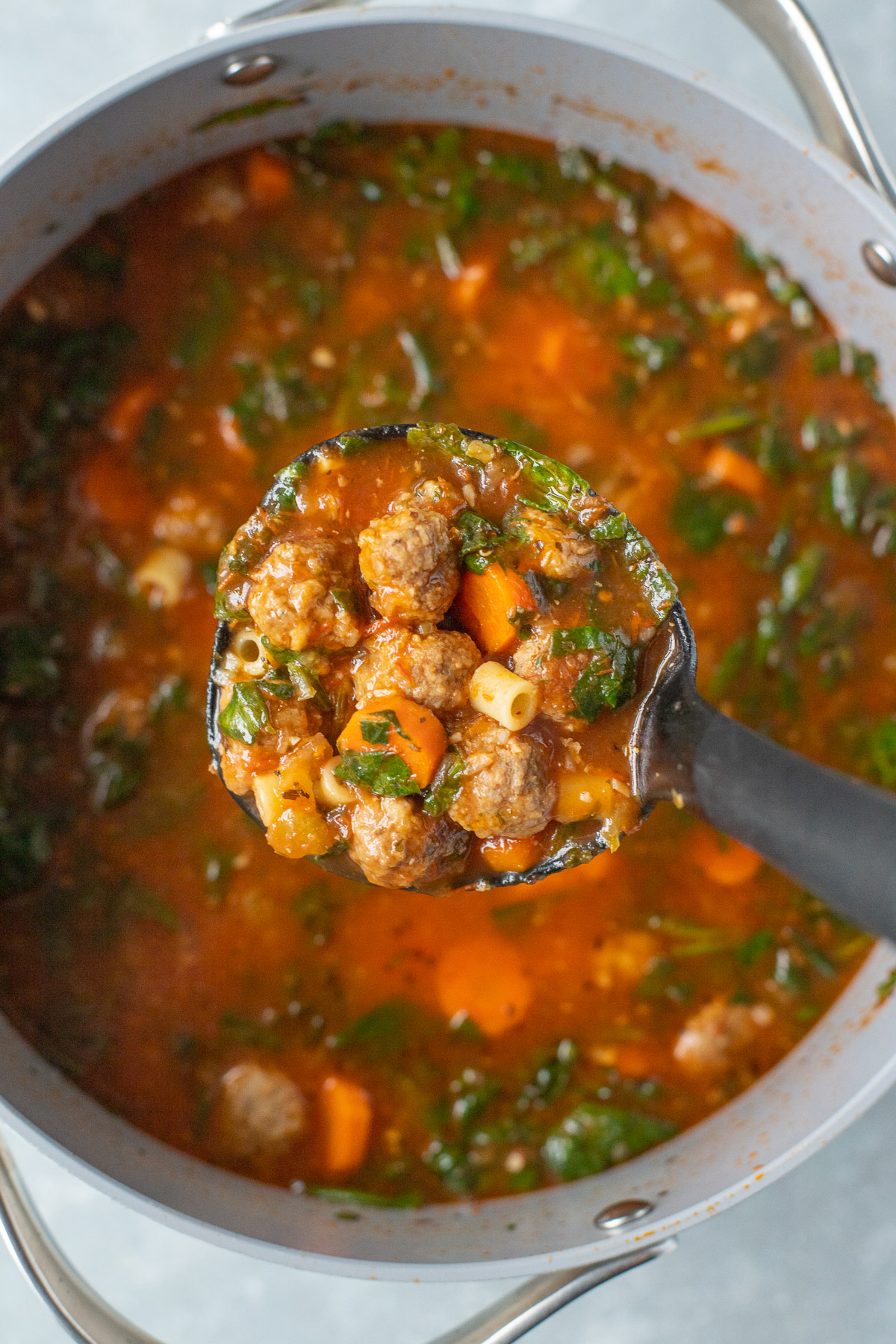 Easy Meatball Soup | The Clean Eating Couple