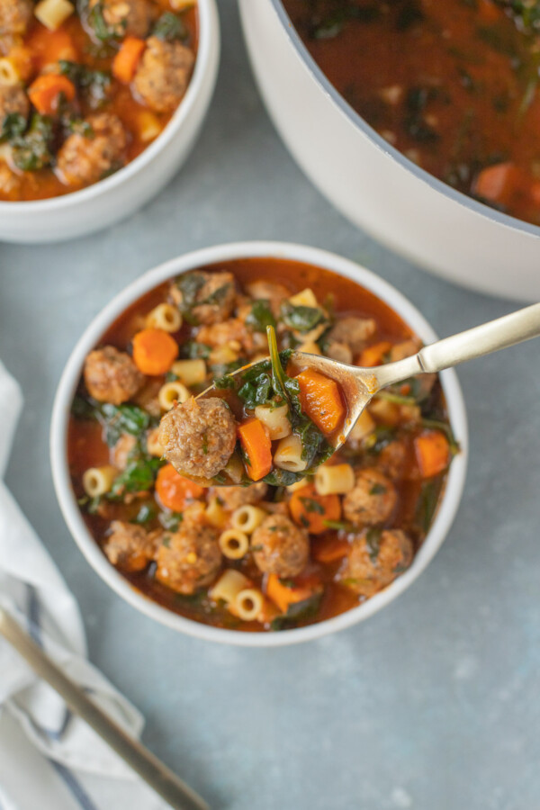 Easy Meatball Soup | The Clean Eating Couple