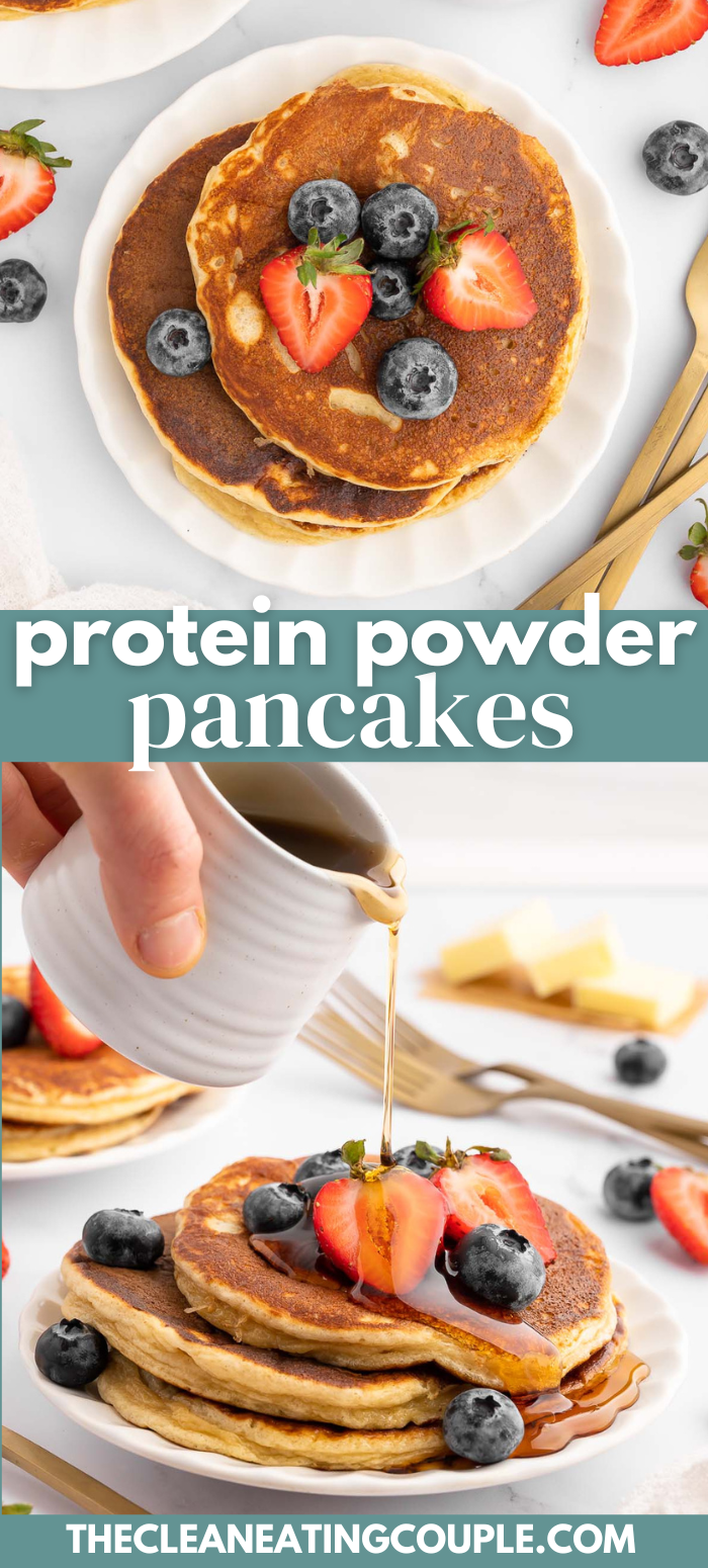 High Protein Pancakes (16g per serving) | The Clean Eating Couple
