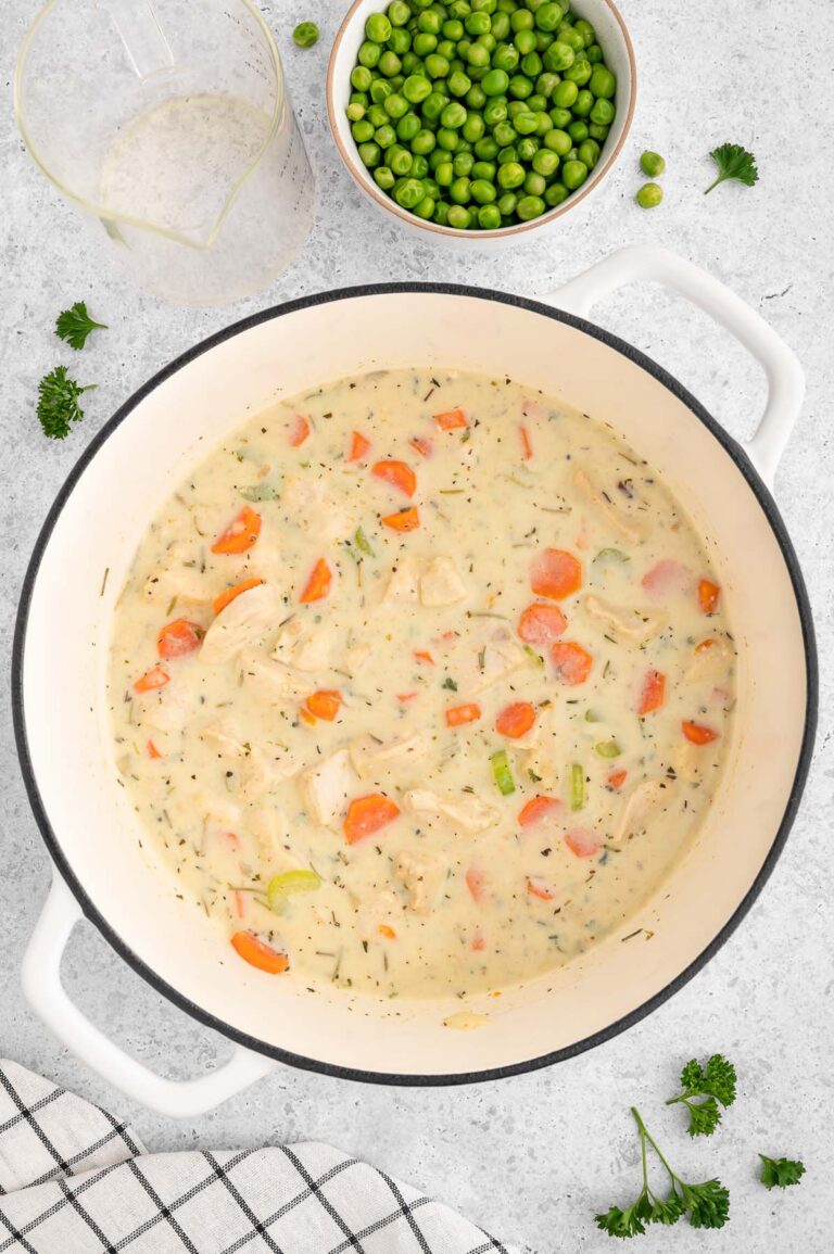 Easy Crustless Chicken Pot Pie| The Clean Eating Couple