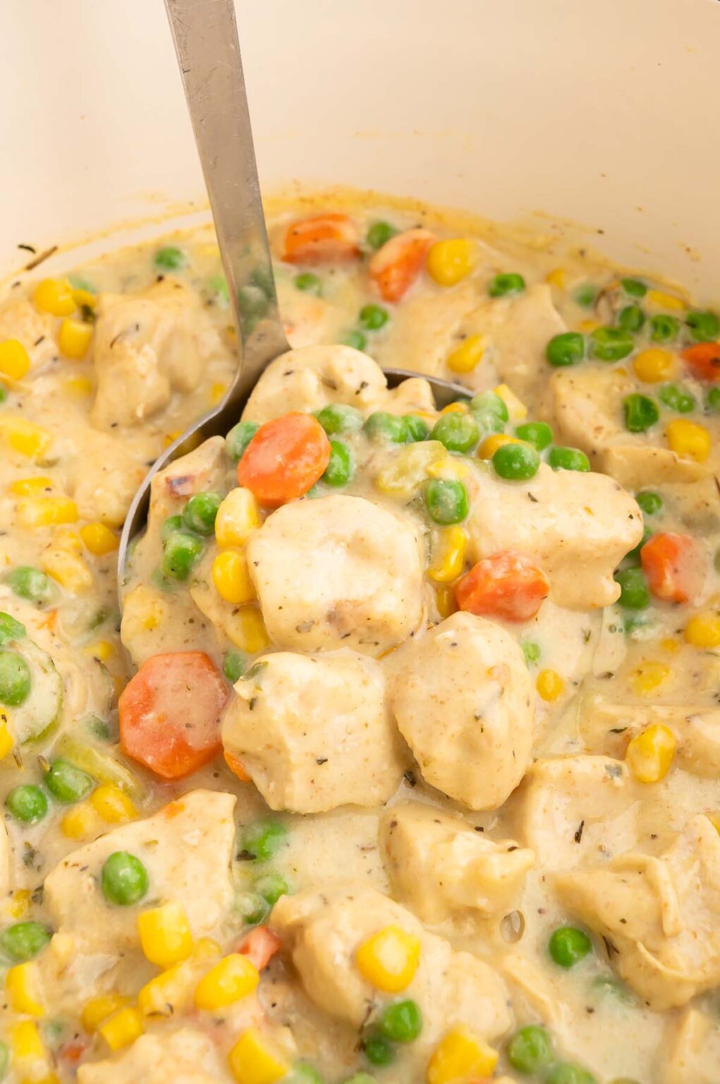 Easy Crustless Chicken Pot Pie| The Clean Eating Couple