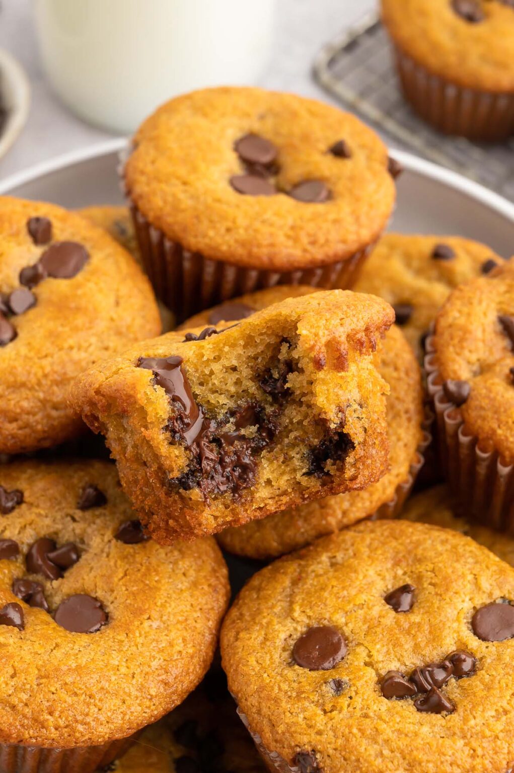 Healthy Chocolate Chip Muffins (Easy!) | The Clean Eating Couple