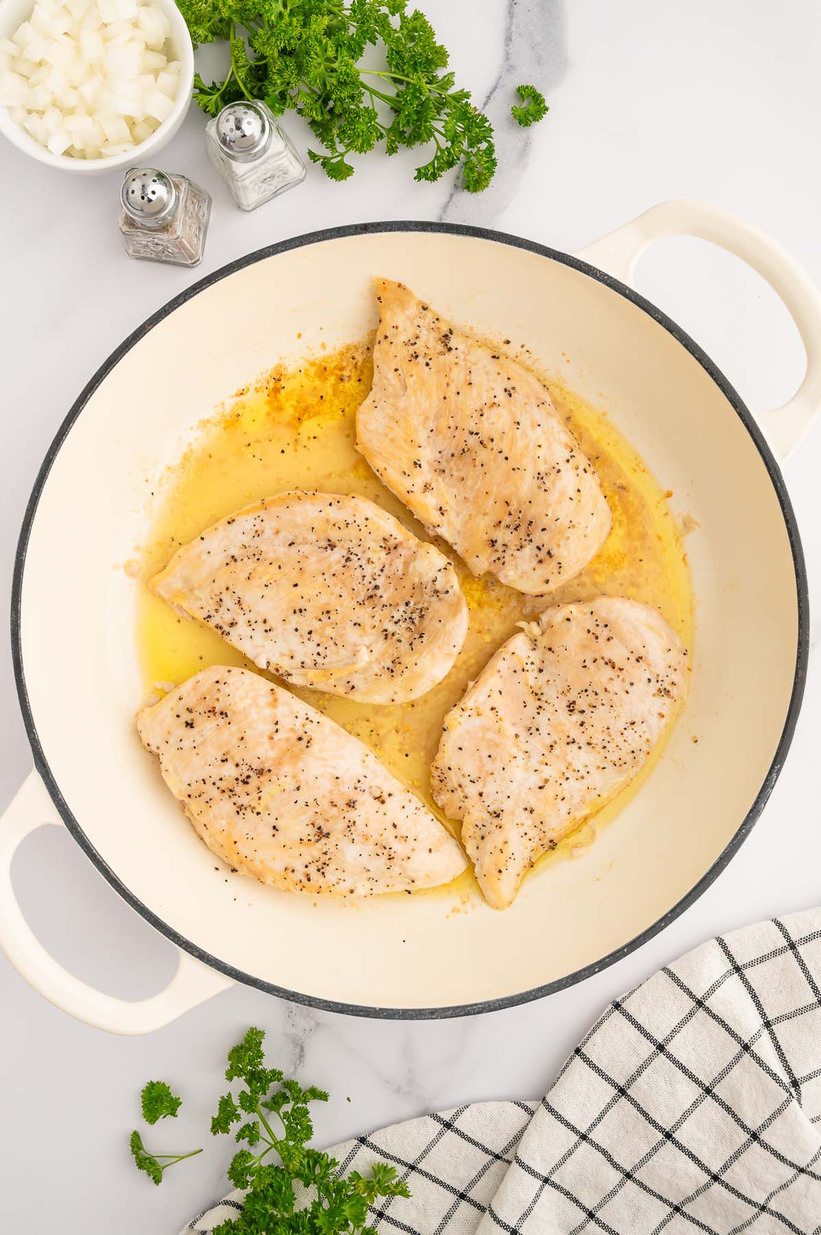 Chicken Scarpariello (Braised Chicken) | The Clean Eating Couple