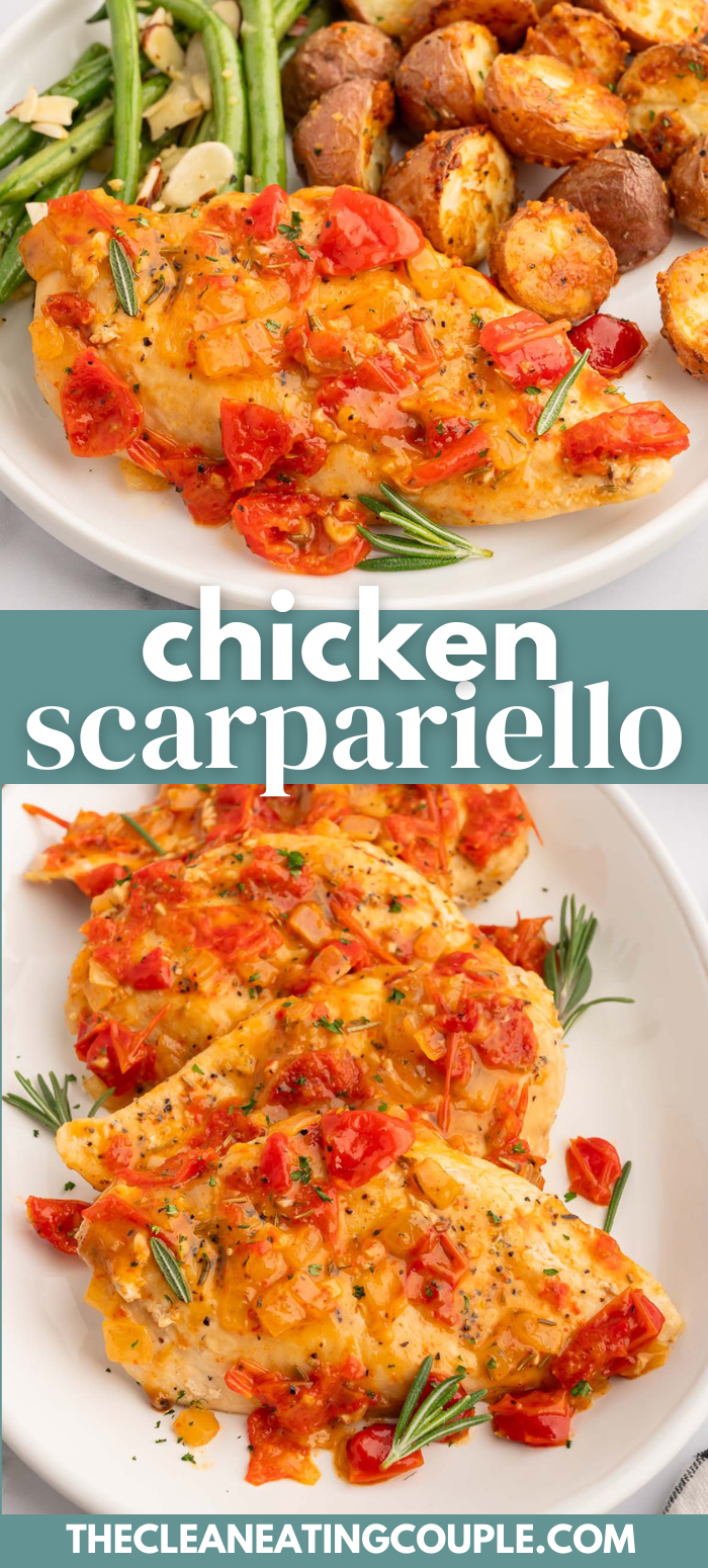 Chicken Scarpariello (Braised Chicken) | The Clean Eating Couple