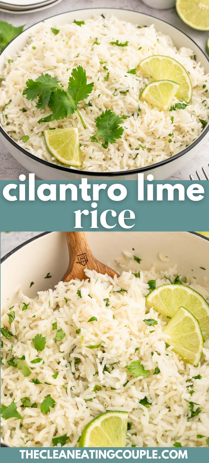 Simple Cilantro Lime Rice | The Clean Eating Couple