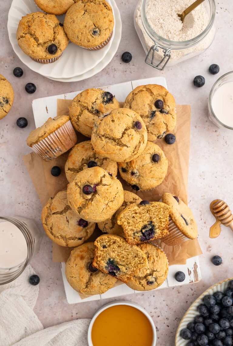 Healthy Blueberry Protein Muffins | The Clean Eating Couple