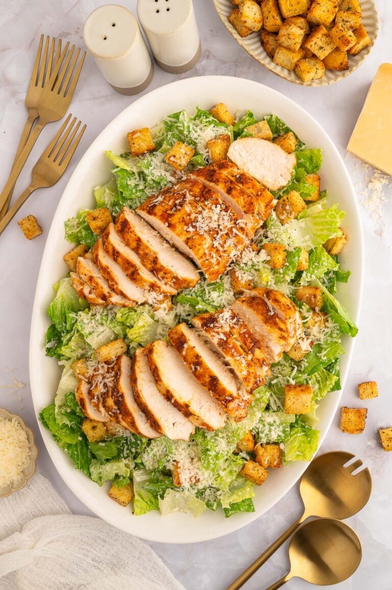 Grilled Chicken Caesar Salad - The Clean Eating Couple