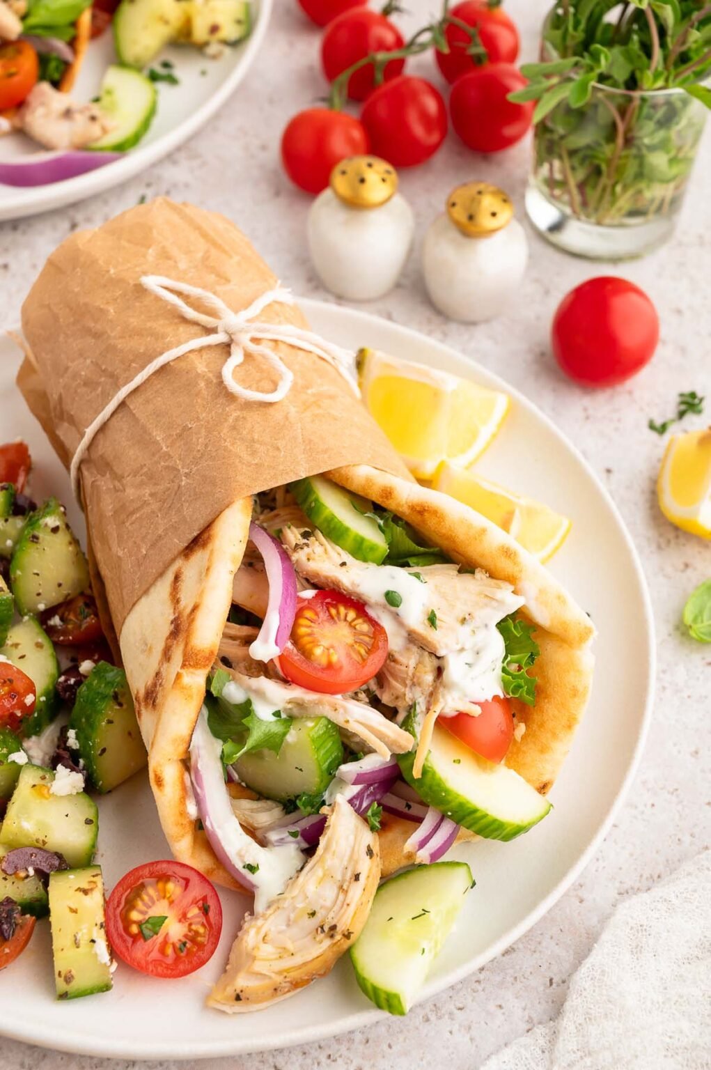 Greek Shredded Chicken - The Clean Eating Couple