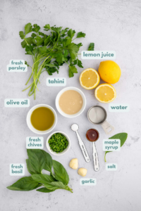 Creamy Tahini Lemon Dressing - The Clean Eating Couple