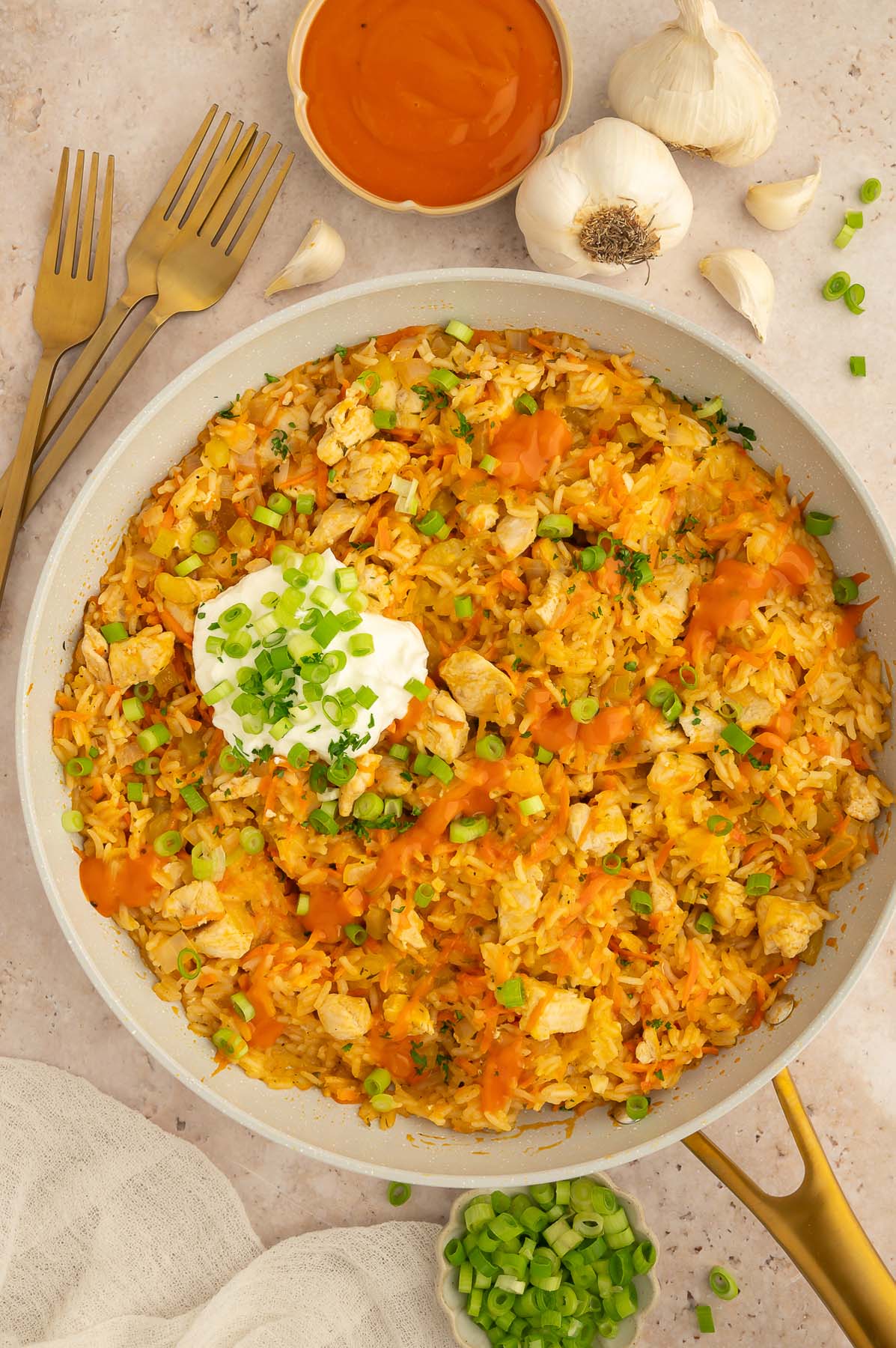 Buffalo Chicken and Rice - The Clean Eating Couple