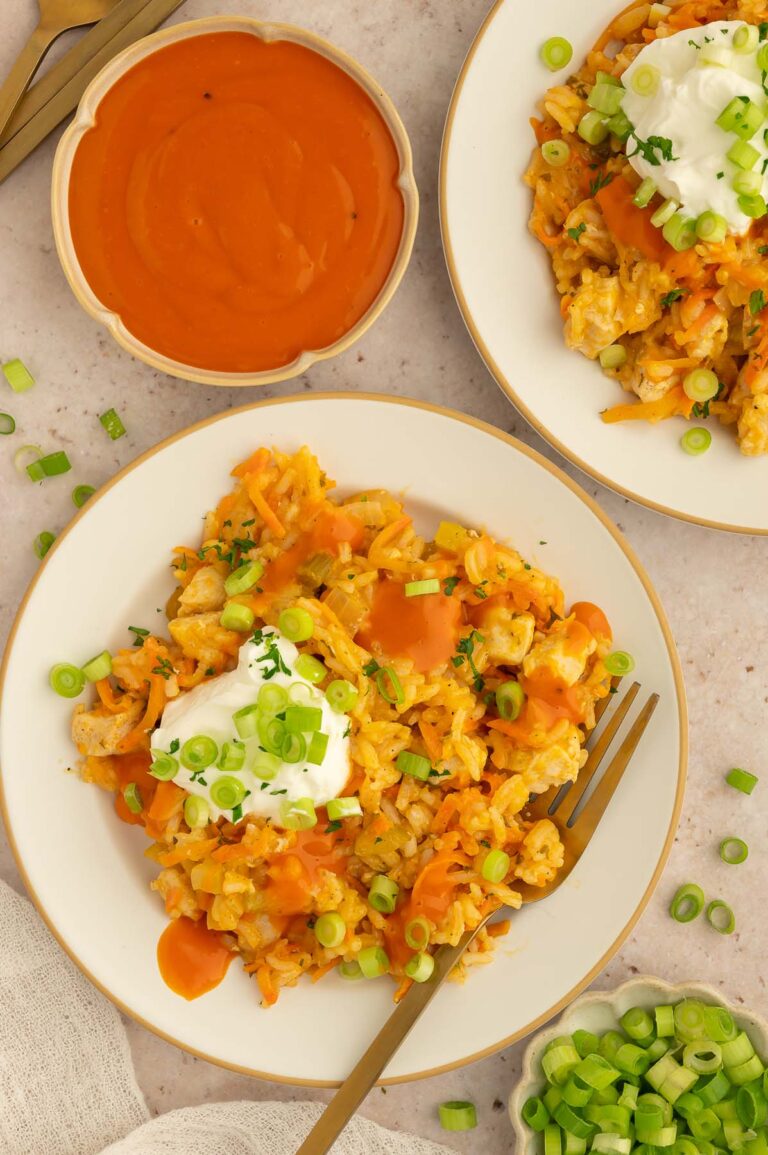 Buffalo Chicken and Rice - The Clean Eating Couple