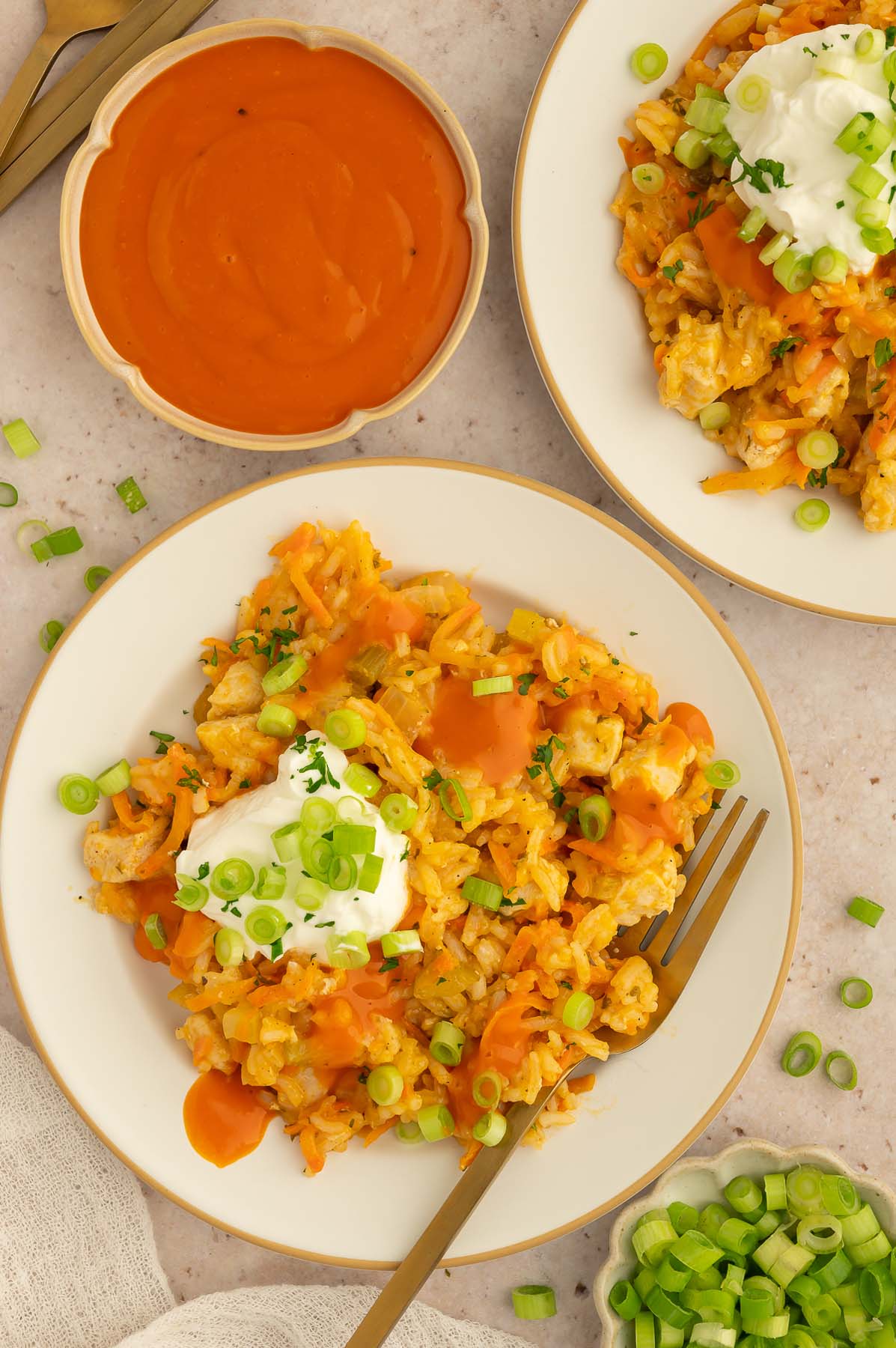 Buffalo Chicken and Rice - The Clean Eating Couple