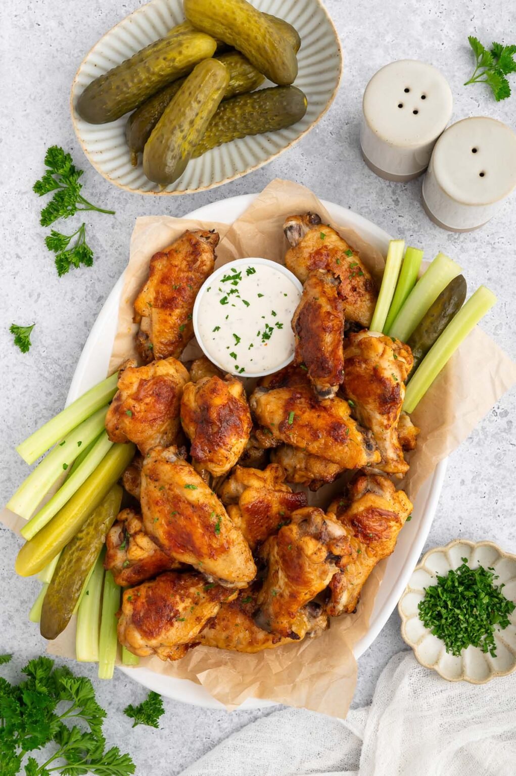 Dill Pickle Chicken Wings - The Clean Eating Couple