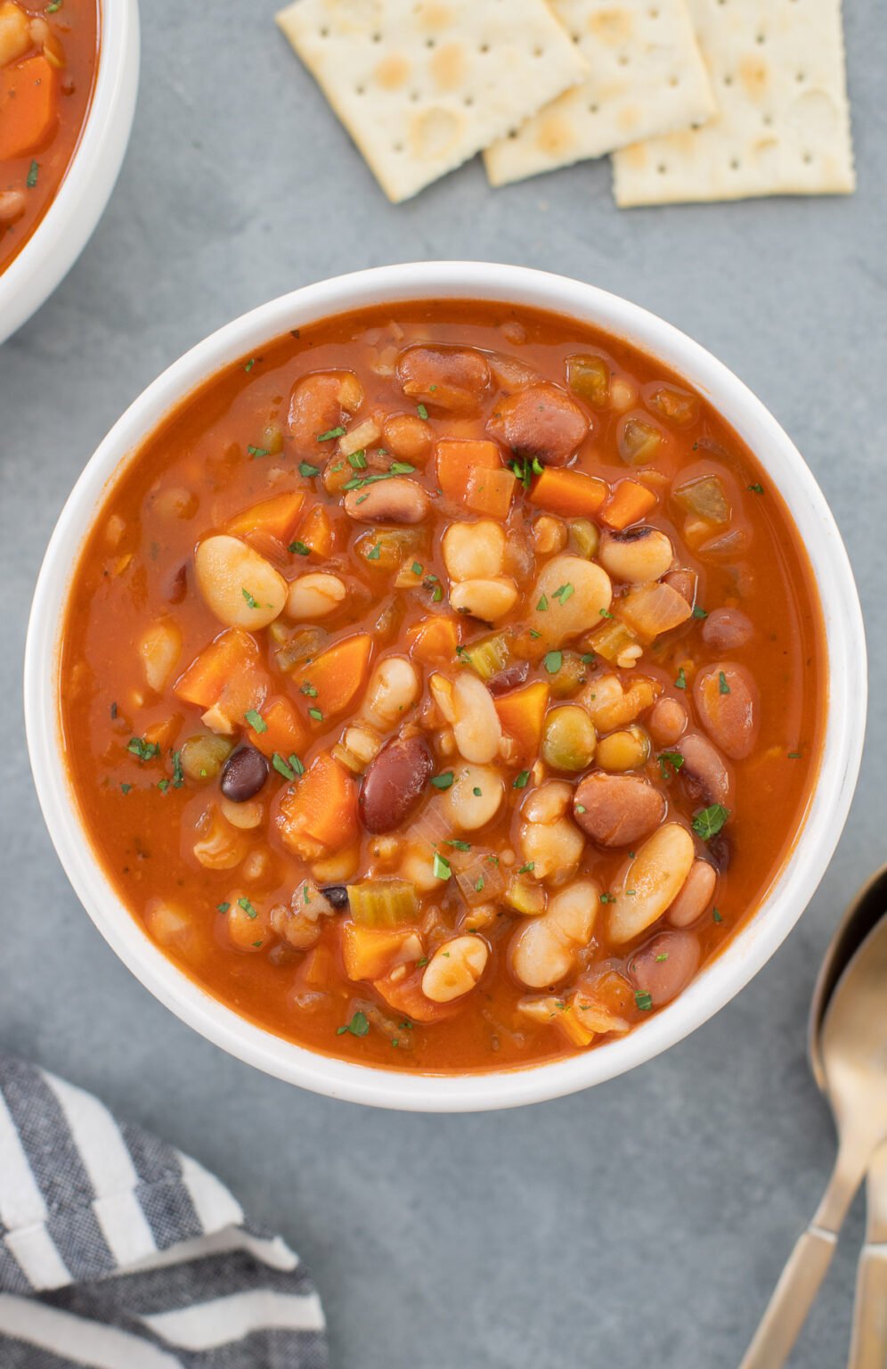 15 Bean Soup Recipe [Easy to Make, No Ham!] | The Clean Eating Couple
