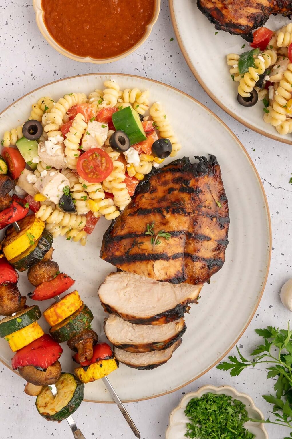 Easy Balsamic Grilled Chicken | The Clean Eating Couple