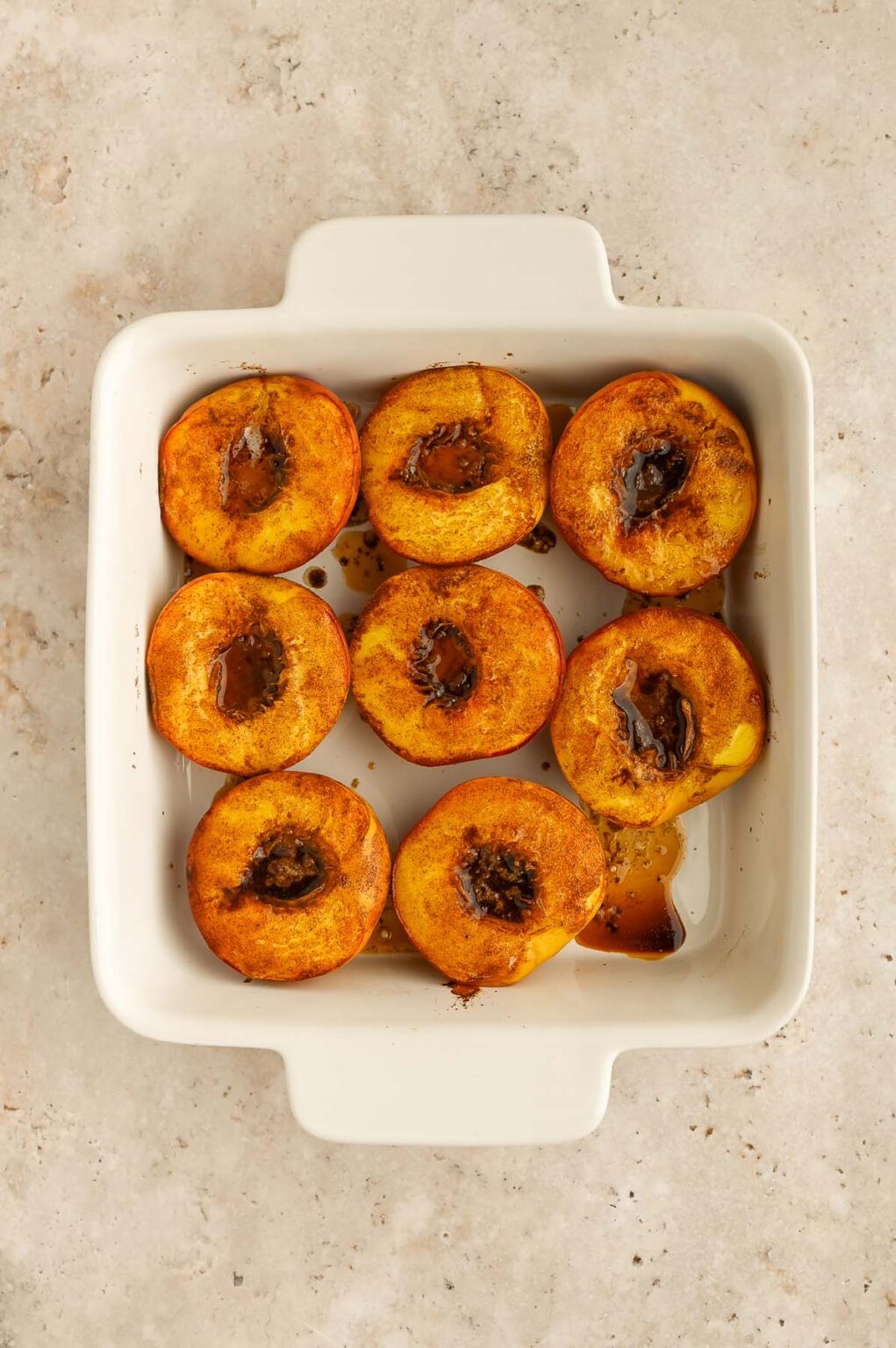 Easy Baked Peaches - The Clean Eating Couple