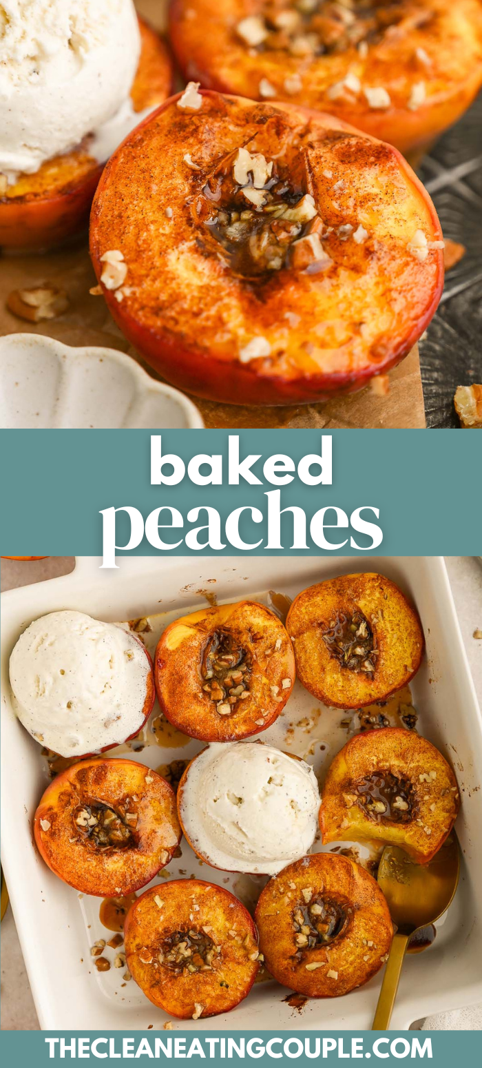 Easy Baked Peaches - The Clean Eating Couple