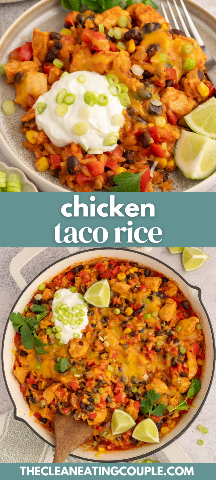 Chicken Taco Rice - The Clean Eating Couple