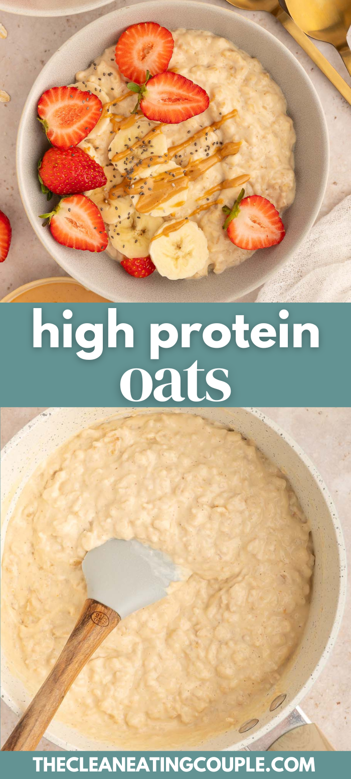 Protein Oatmeal Recipe [20g of protein, 6 Ingredients!] - The Clean ...