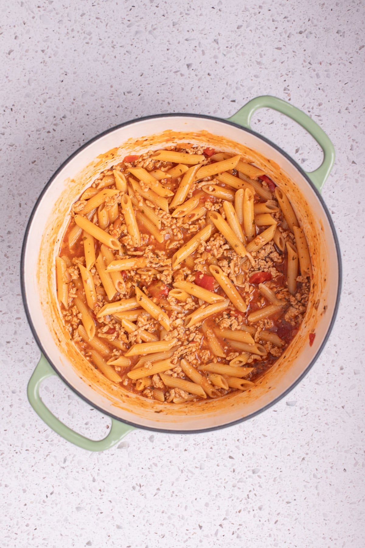 Cheesy Ground Turkey Pasta - The Clean Eating Couple